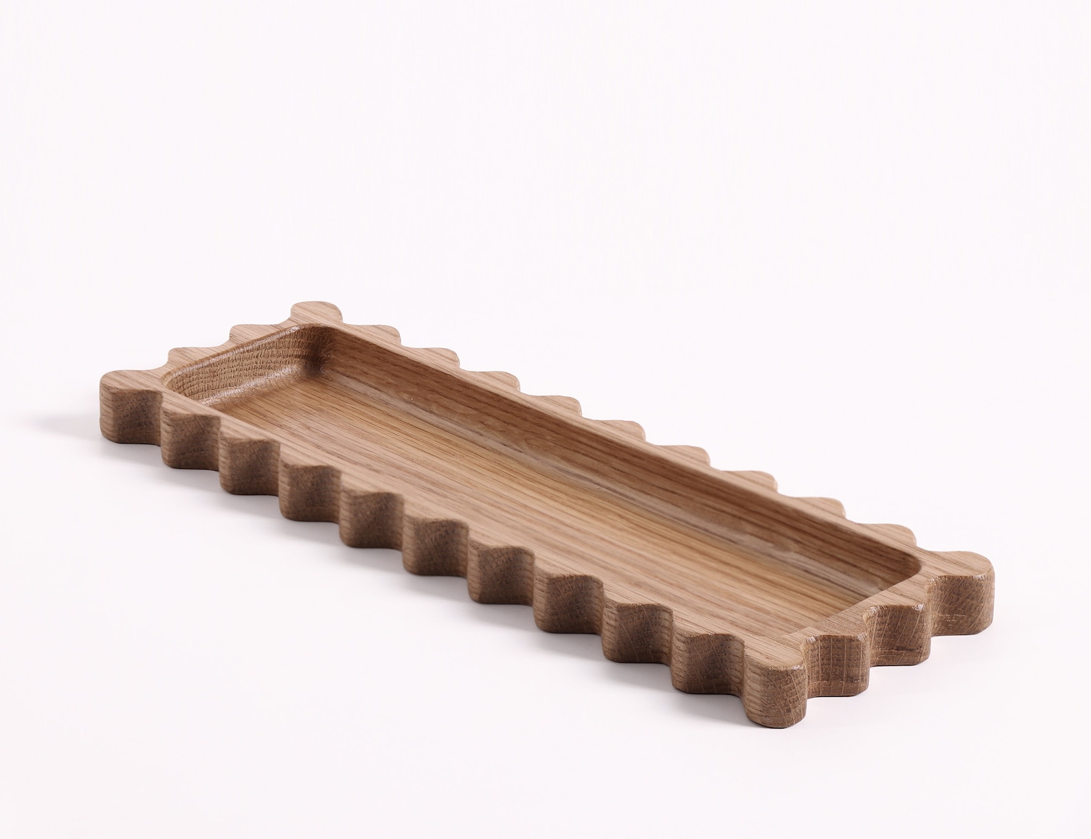 Handcrafted Wooden Scallop Catchall Tray Coastal Decor, Jewelry Dish ...