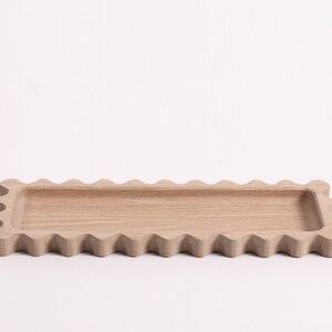 Handcrafted Wooden Scallop Catchall Tray Coastal Decor, Jewelry Dish ...