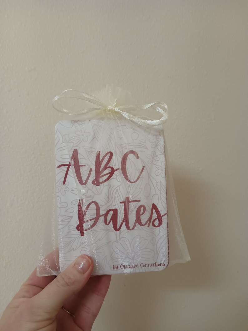 ABC Date Idea Cards (christmas Present, Gift for Couples, Gift for ...