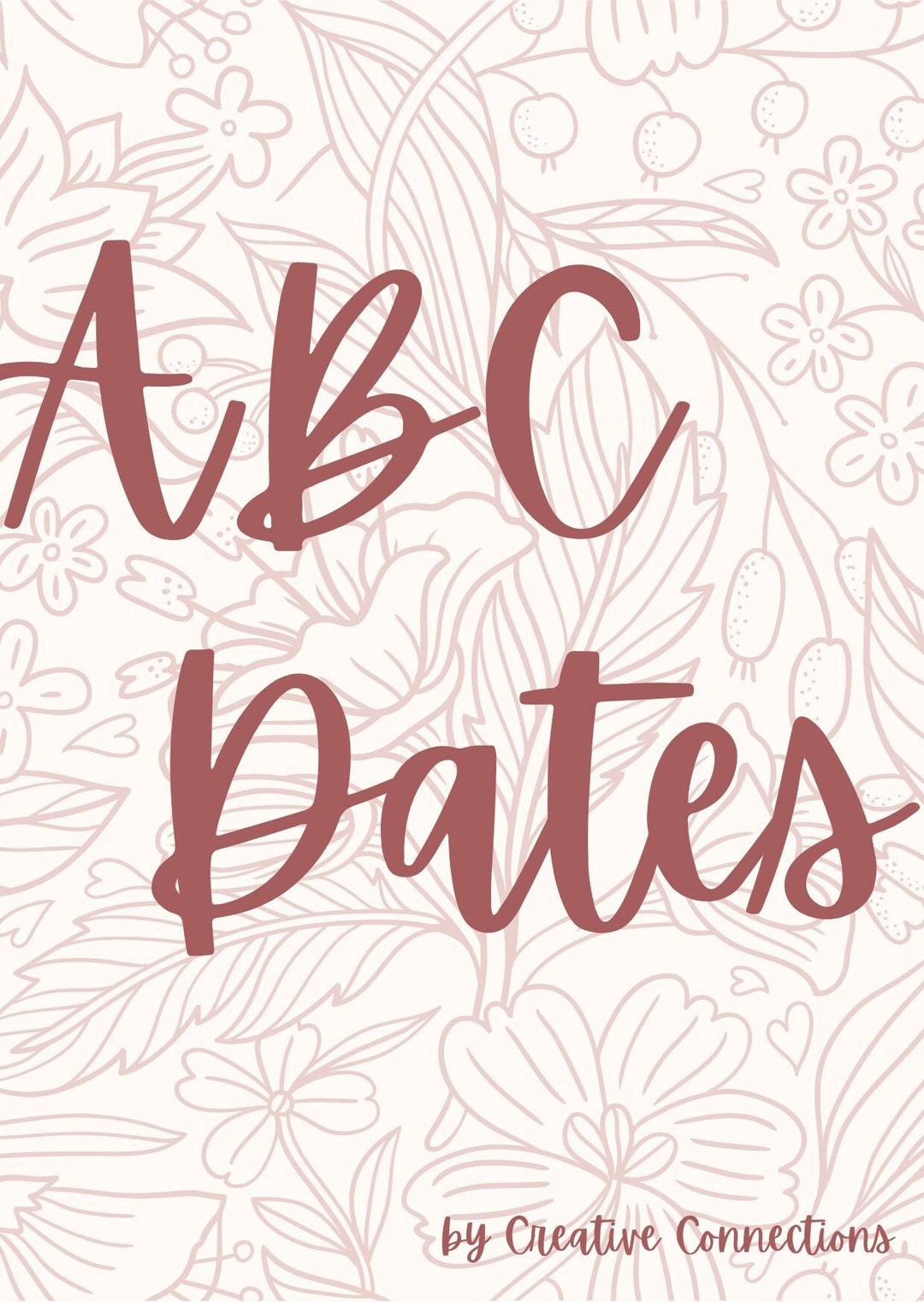 ABC Date Idea Cards (christmas Present, Gift for Couples, Gift for ...