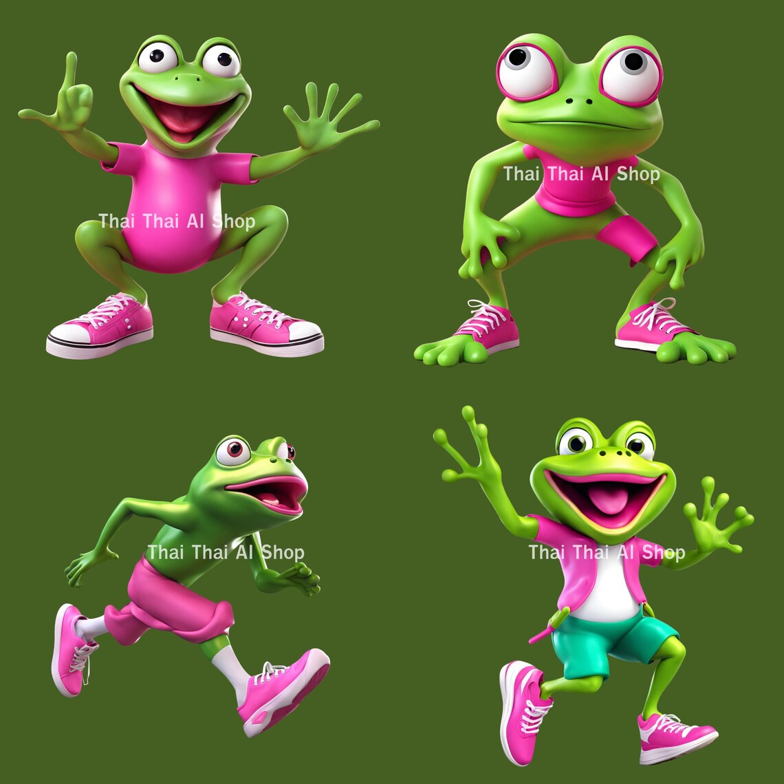 Frogs Clipart ,cartoon Frogs Clipart, Cute Cartoon Clipart, Frogs ...