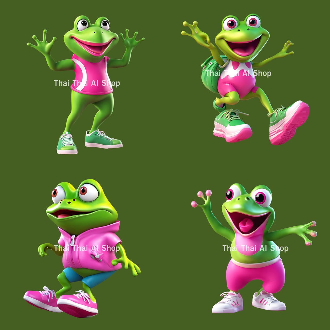 Frogs Clipart ,cartoon Frogs Clipart, Cute Cartoon Clipart, Frogs ...