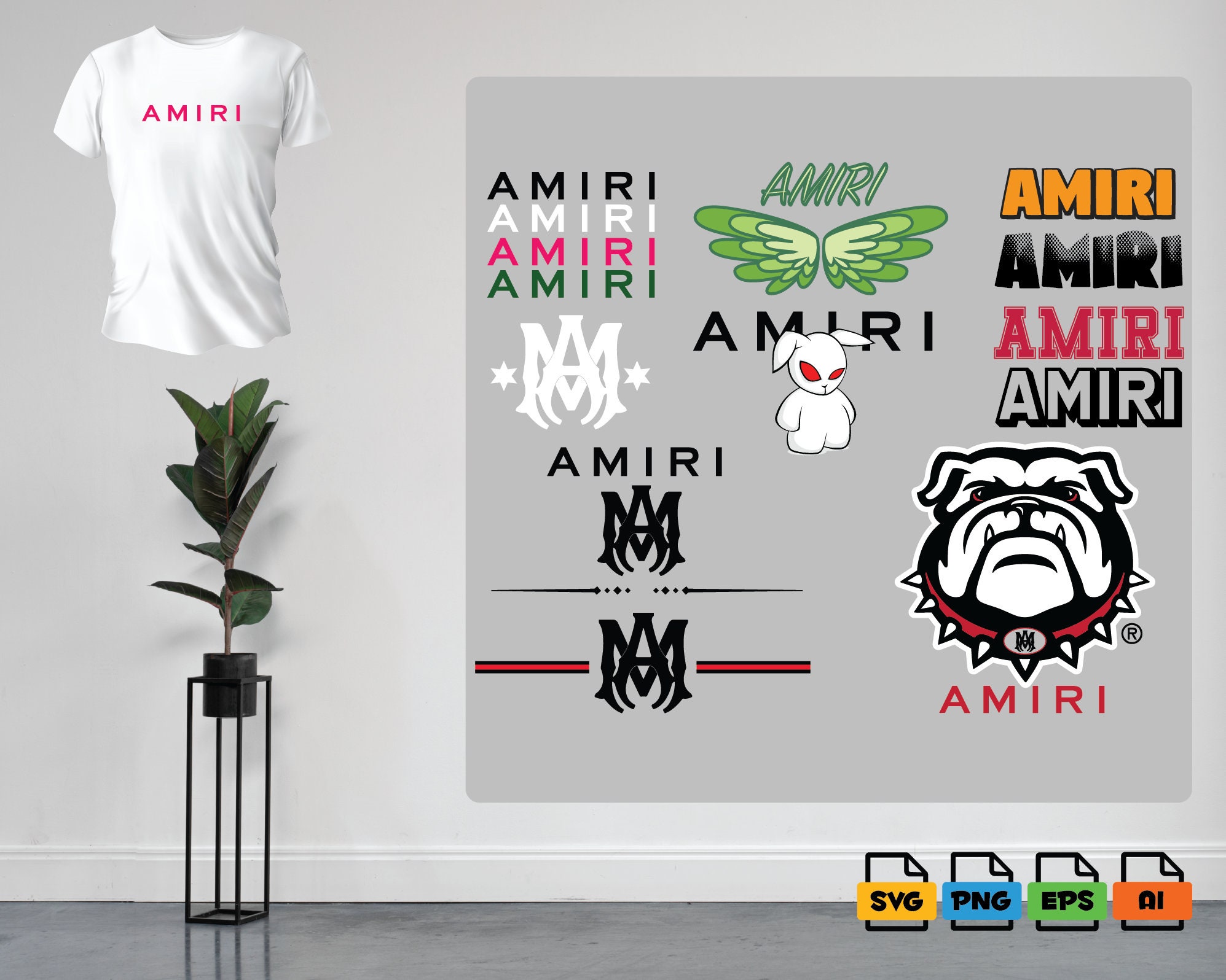 AMIRI SVG and PNG Formats Ready to Use for Cricut and Canva High ...