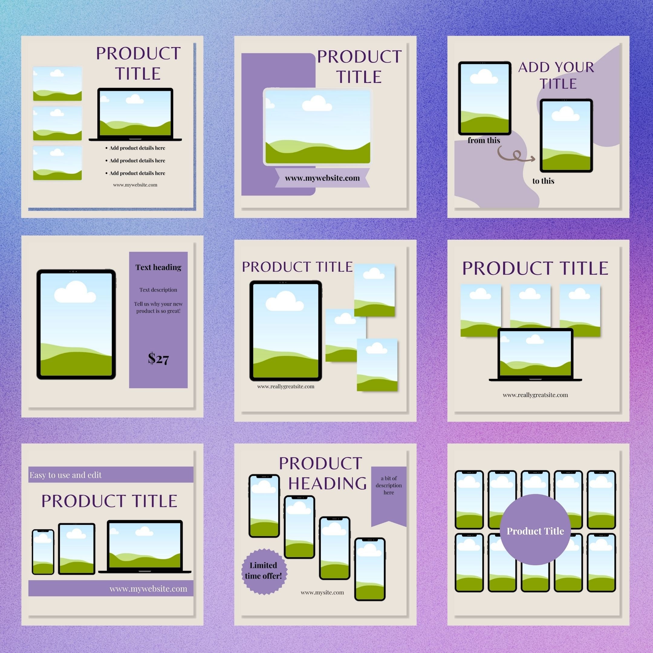 The Ultimate Digital Mock up Bundle Fully Editable in Canva! - Etsy