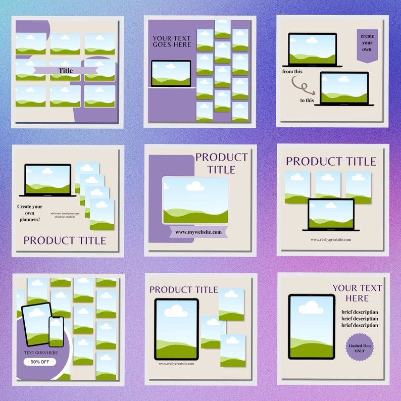 The Ultimate Digital Mock up Bundle Fully Editable in Canva! - Etsy