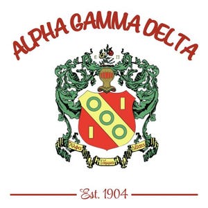 Alpha Gamma Delta Crest Digital - Option 2 - Etsy