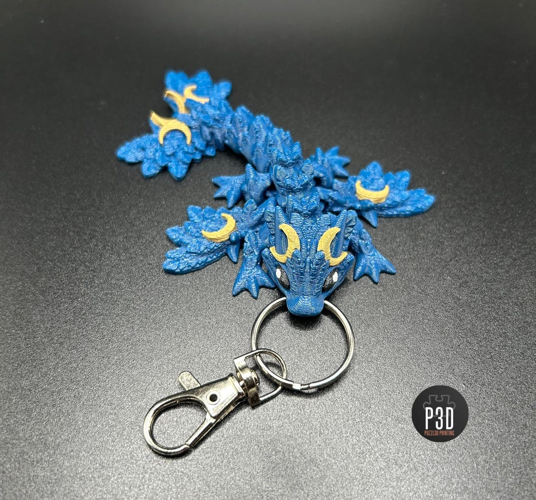 Dragon Keychains - Colourful Lunar Fidget Dragons to Bring With You! - Etsy