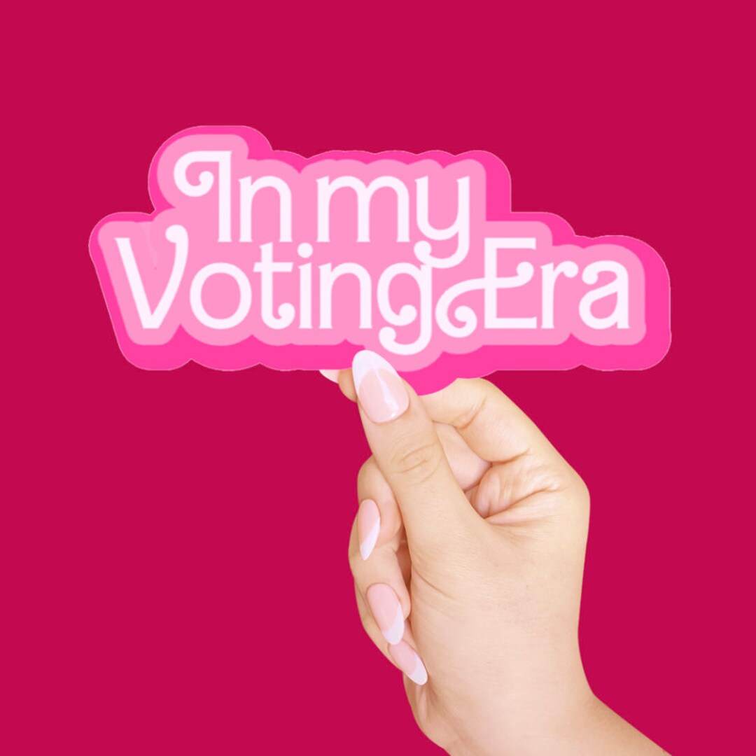 Hot Pink Voting Era Sticker 90s Aesthetic Womens Rights Pro Choice Gift ...