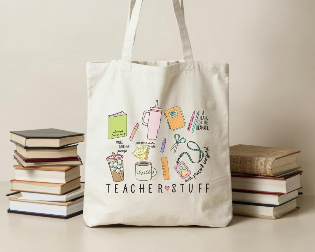 Teacher Tote Bag #2, Teachers Bag for Back to School, Teacher Stuff ...