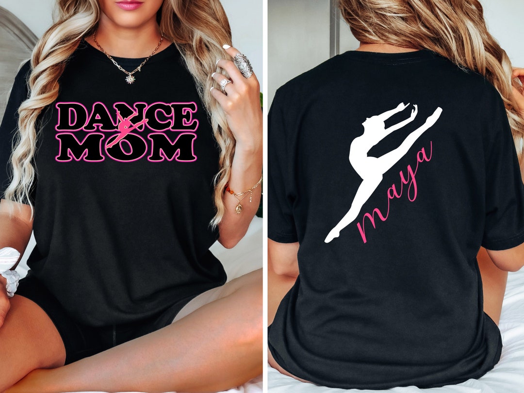 Personalized Dance Mom Shirt, Dancer Silhouette, Custom Name Tee - Etsy