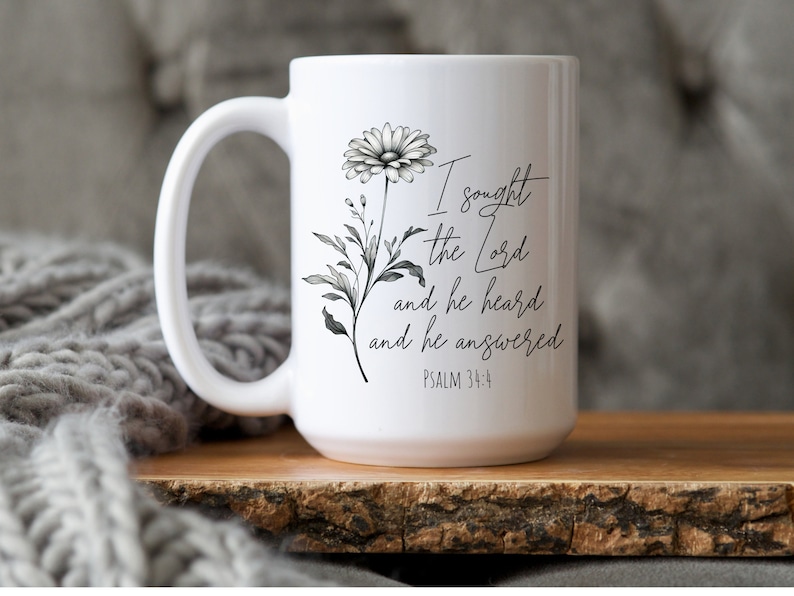 Christian Mug, Scripture Coffee Mug, Bible Verse Coffee Mug, Christian Gifts, Inspiration Coffee ...