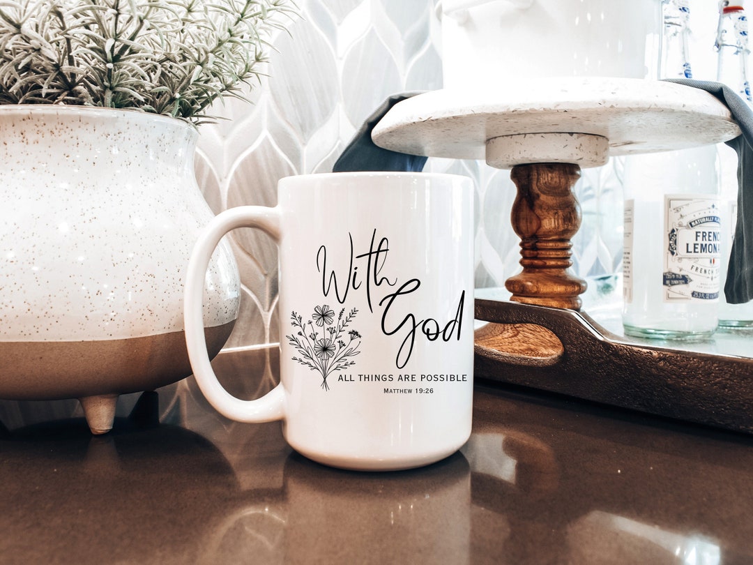 Christian Mug, Scripture Coffee Mug, Bible Verse Coffee Mug, Christian ...