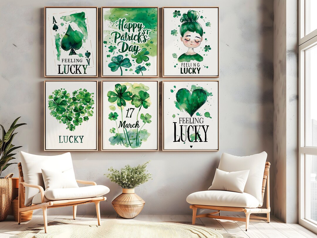 St Patricks Day | Set of 6 Printables | St. Patricks Day Decor | St ...