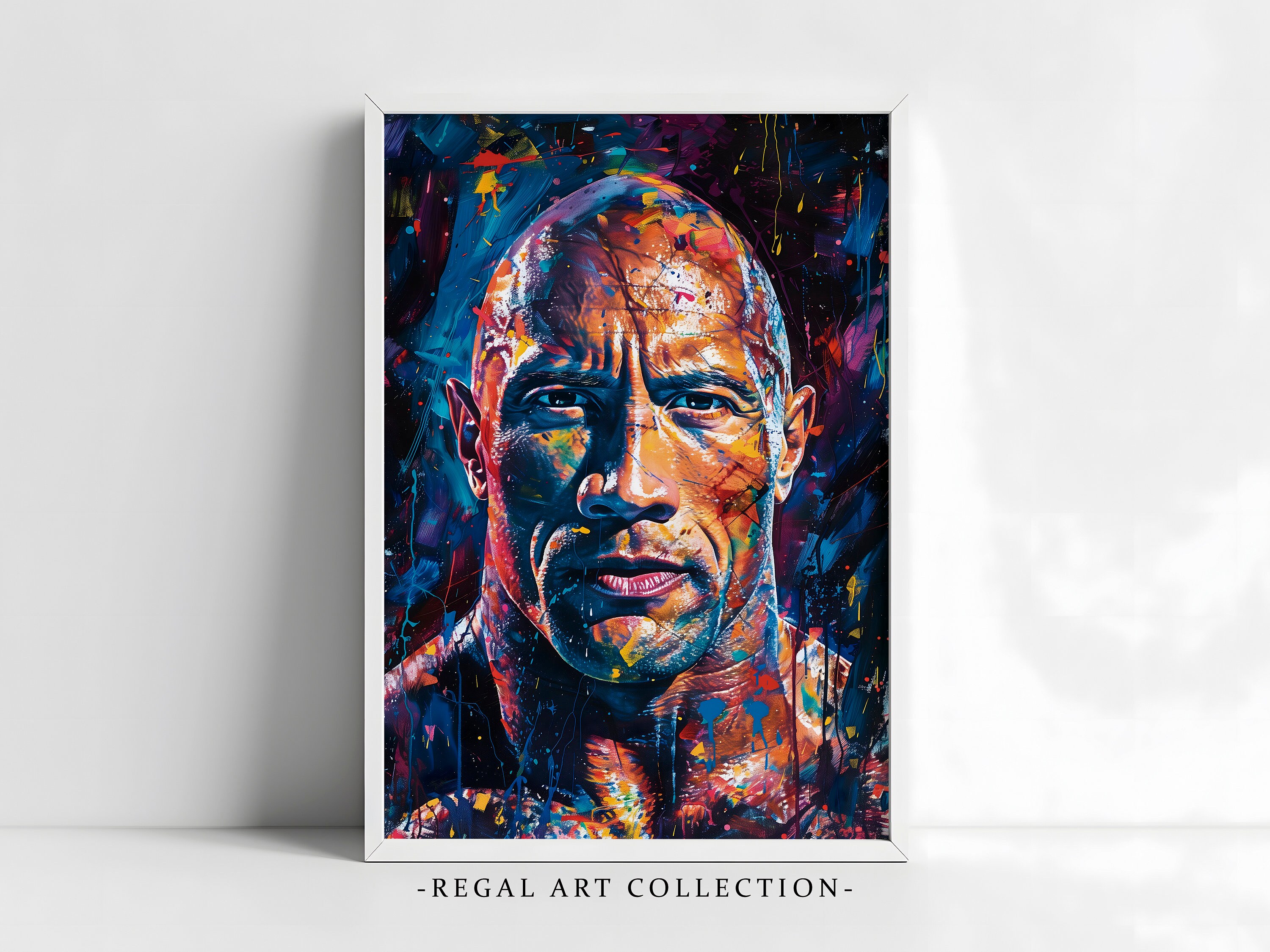 The Rock Poster, Dwayne Johnson | Wall Art Print Wall Décor | the Rock ...