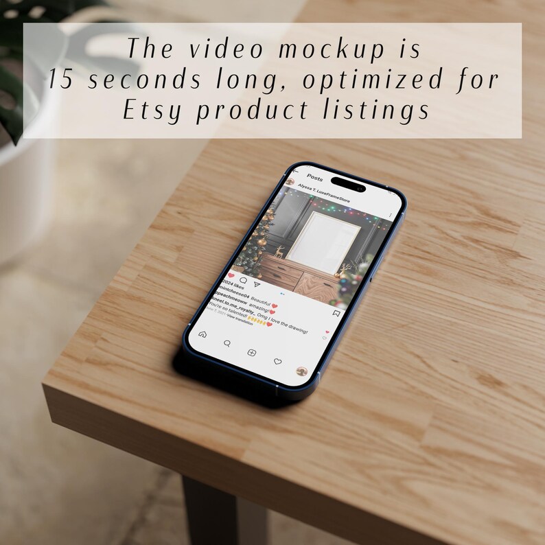 Christmas Gold Frame Video Mockup – DIN A ISO, Animated PSD With Smart ...