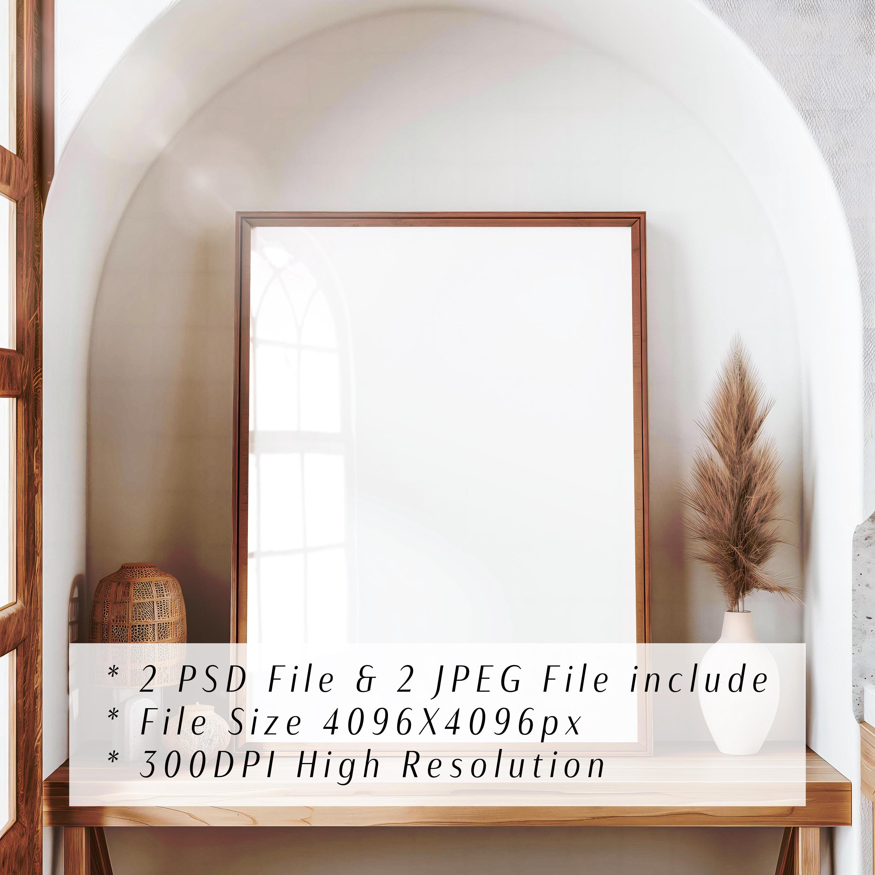 Vertical 3x4 Frame Mockup PSD, Editable Smart Layer Photoshop, High ...