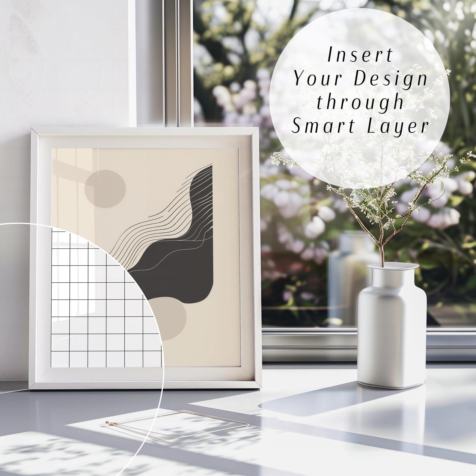 Vertical 4x5 Frame Mockup, Editable Smart Layer, High-res 300dpi PSD ...