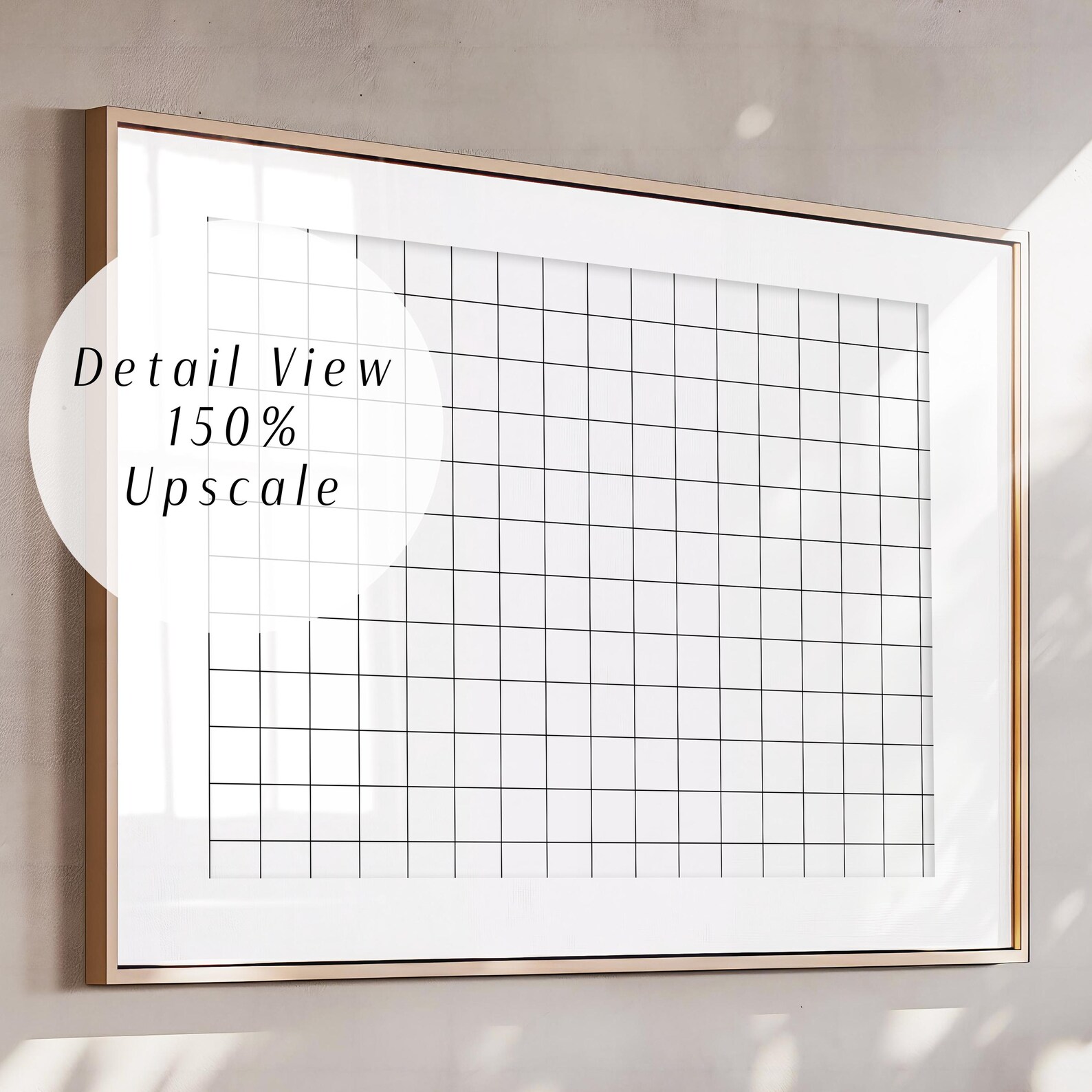 Landscape DIN A ISO Frame Mockup, Horizontal Wood Frame, Photoshop PSD ...