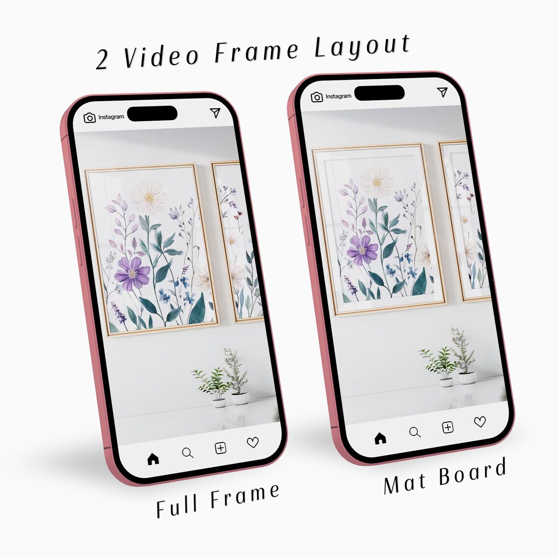2 Frames Video Mockup for Shorts, Tiktok, Reels DIN A, 2 Animated ...