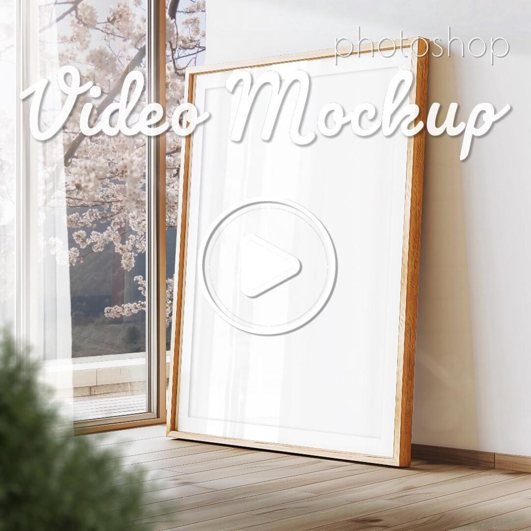 Video Frame Mockup Vertical DIN A ISO, PSD Smart Object, 300dpi ...