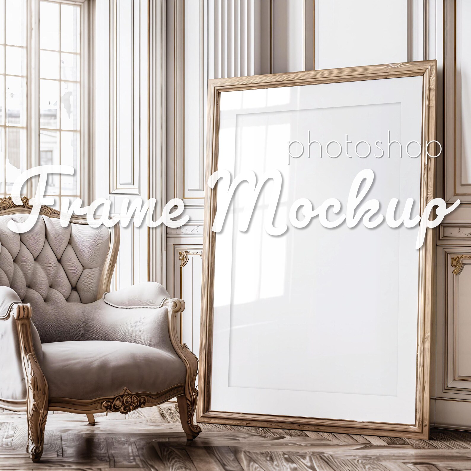 High Resolution Vertical Frame Mockup, DIN A ISO Ratio, Smart Layer ...
