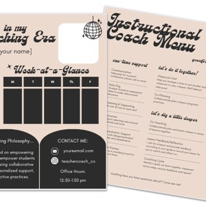 In My Coaching Era + Coaching Menu - Etsy