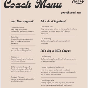 In My Coaching Era + Coaching Menu - Etsy