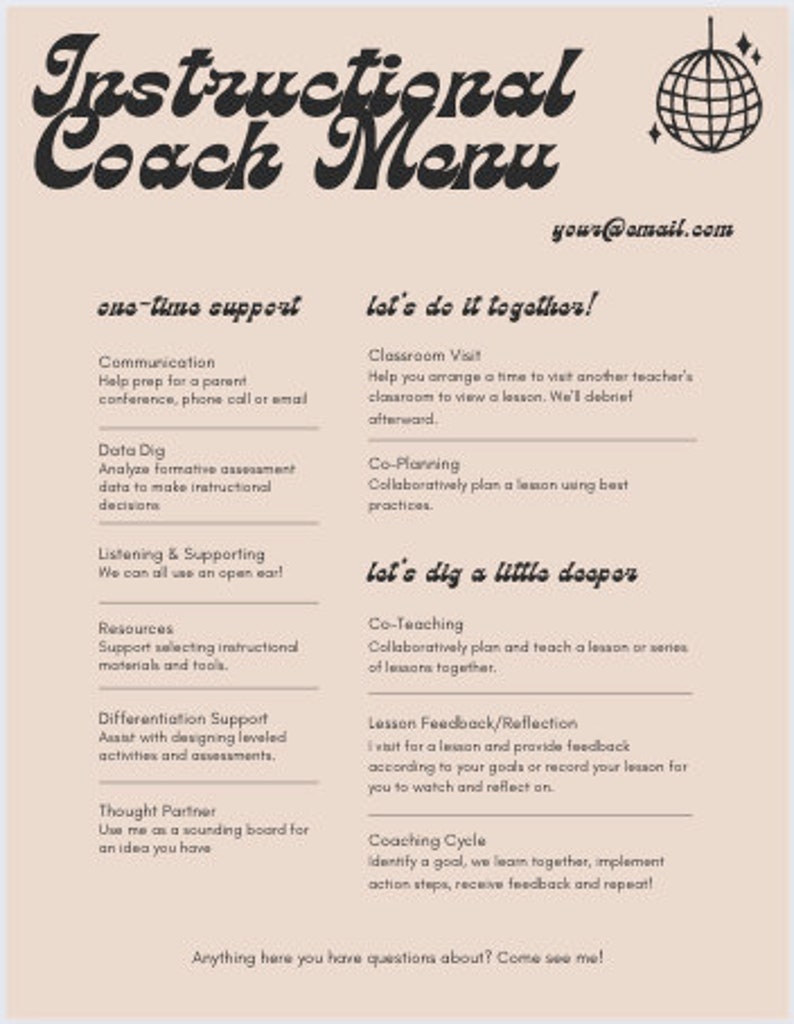 In My Coaching Era + Coaching Menu - Etsy