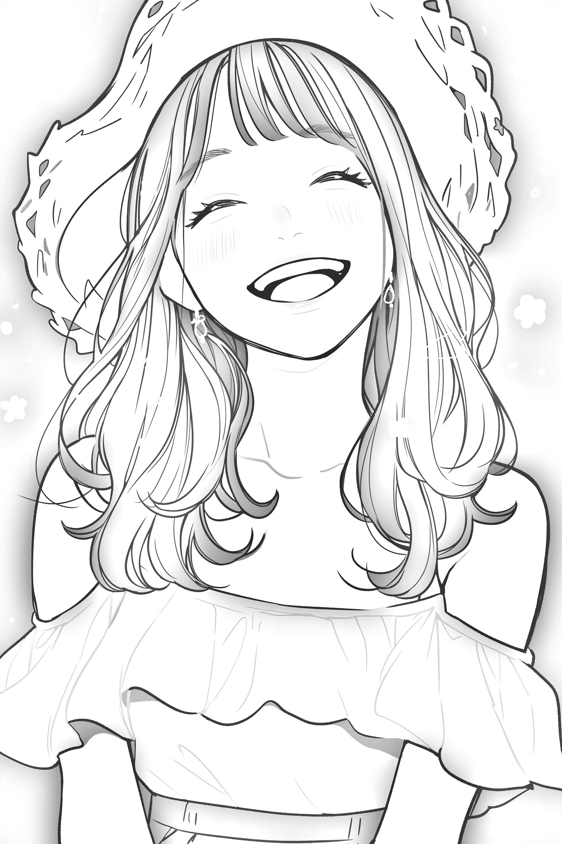 Japanese Anime Girls -- Coloring Pages 1/3 - Etsy