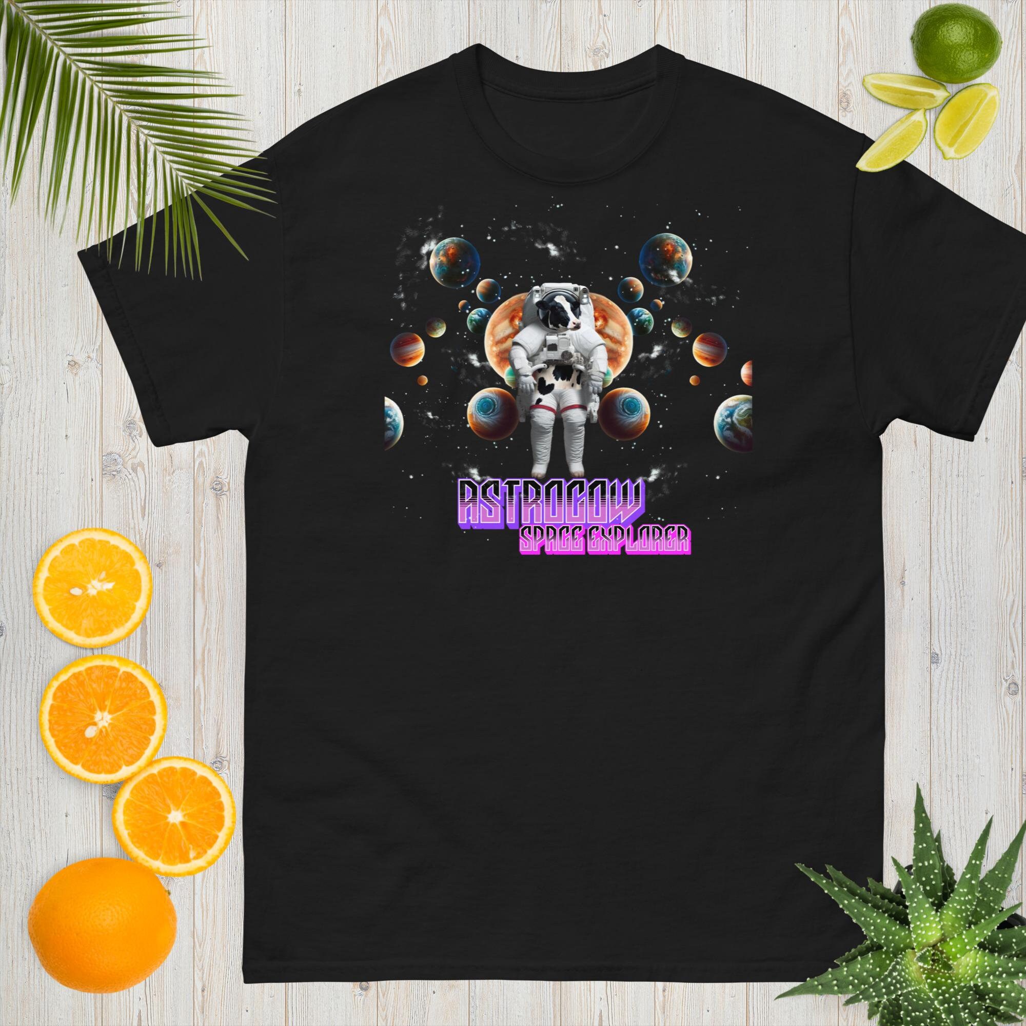 Astro Cow T-shirt Cosmic Shirt Space Explorer T-shirt Funny Cow T-shirt ...