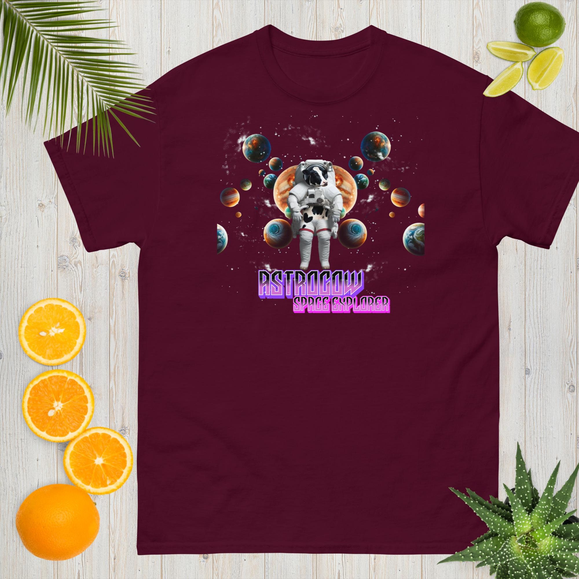 Astro Cow T-shirt Cosmic Shirt Space Explorer T-shirt Funny Cow T-shirt ...