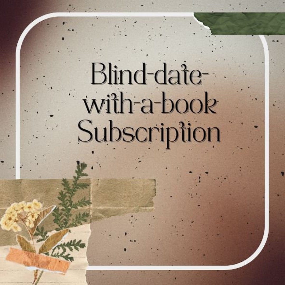 Monthly Subscription-blind-date-with-a-book - Etsy
