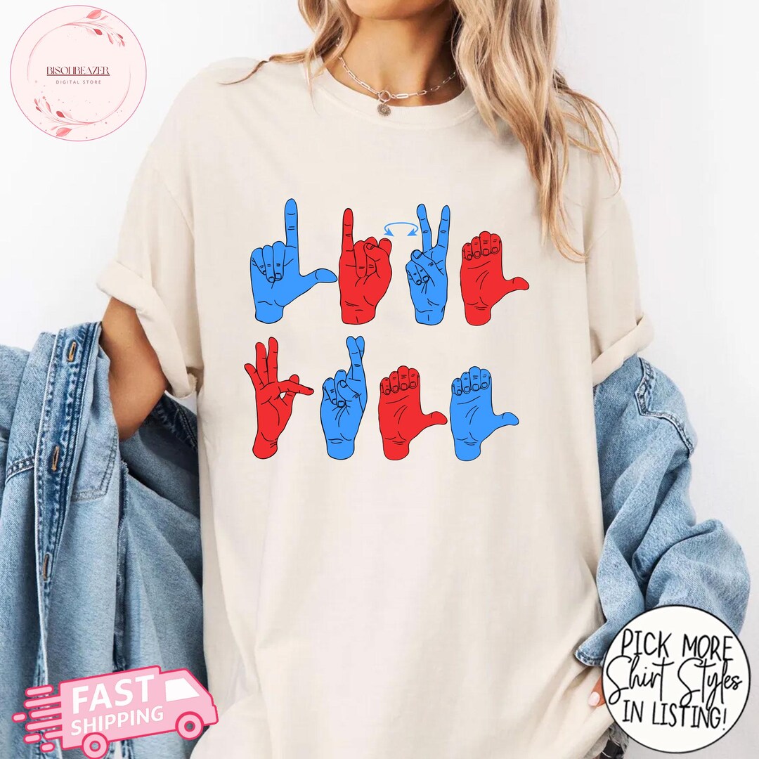 Hand Sign Language Live Free Charlie Kirk Shirt, Charlie Kirk Freedom ...