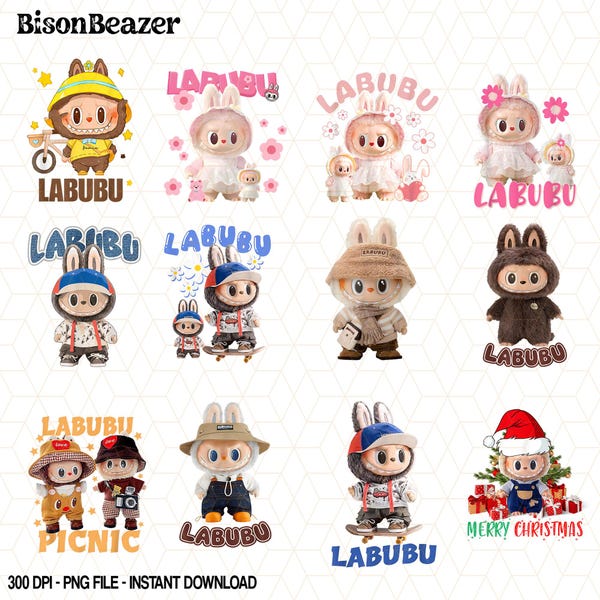 Labubu Keychains - Etsy