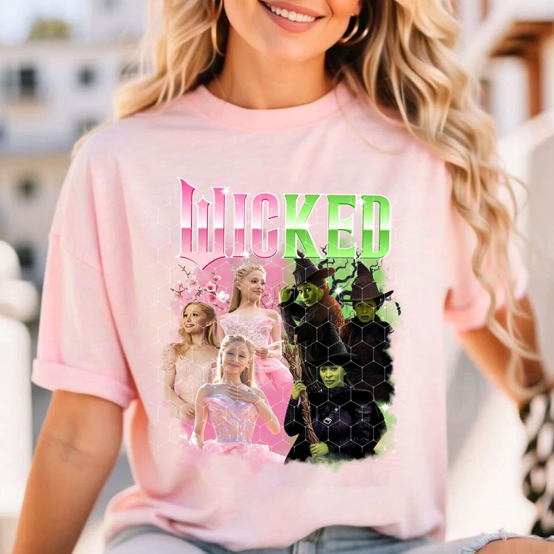 Wicked Movie T-shirt, Wizard of Oz Inspired Fan Merch Shirt,elphaba and ...