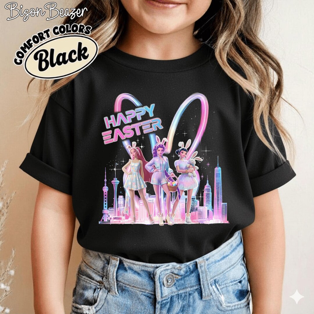 Kpop Huntrix Easter Day Shirt, Huntrix Anime Girl Group Shirt, Happy ...