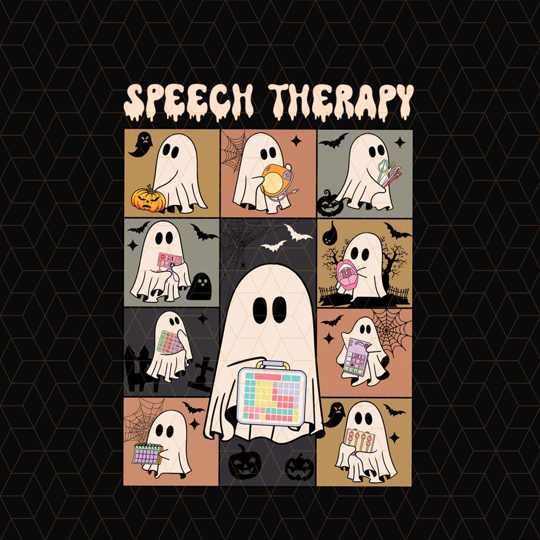 Halloween Speech Therapy Spooky SLP Png, Squad Halloween Speech Therapy ...