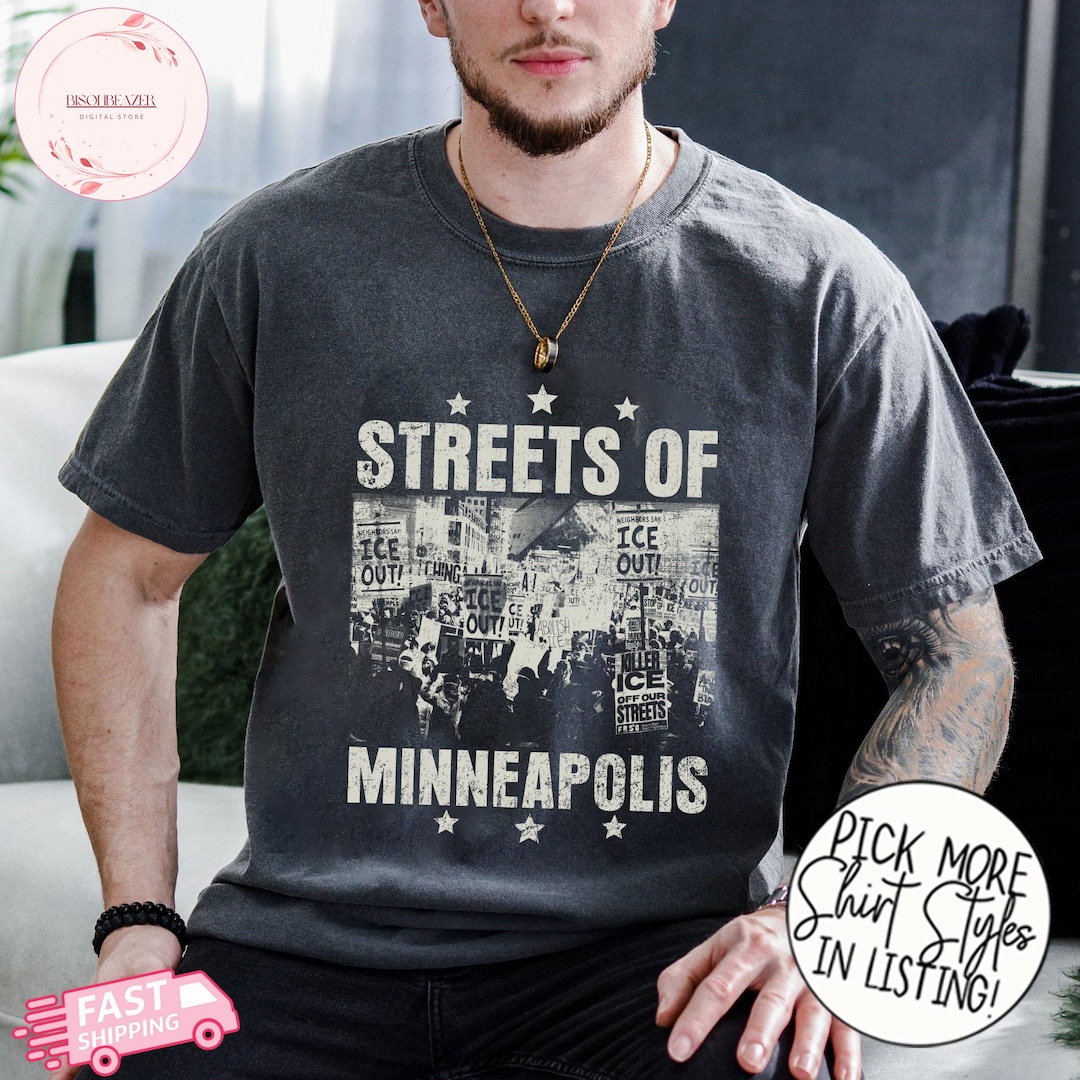 Bruce Springsteen Minneapolis Anti ICE Protest Comfort Colors T-shirt ...