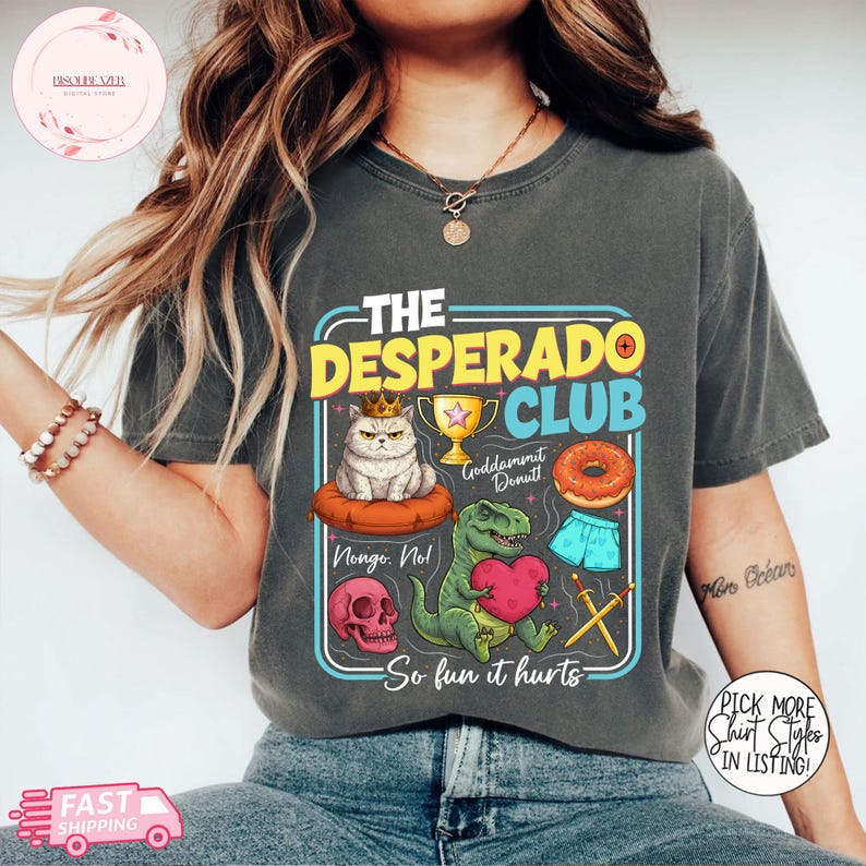 Comfort Colors the Desperado Club Dungeon Crawler Shirt, New ...