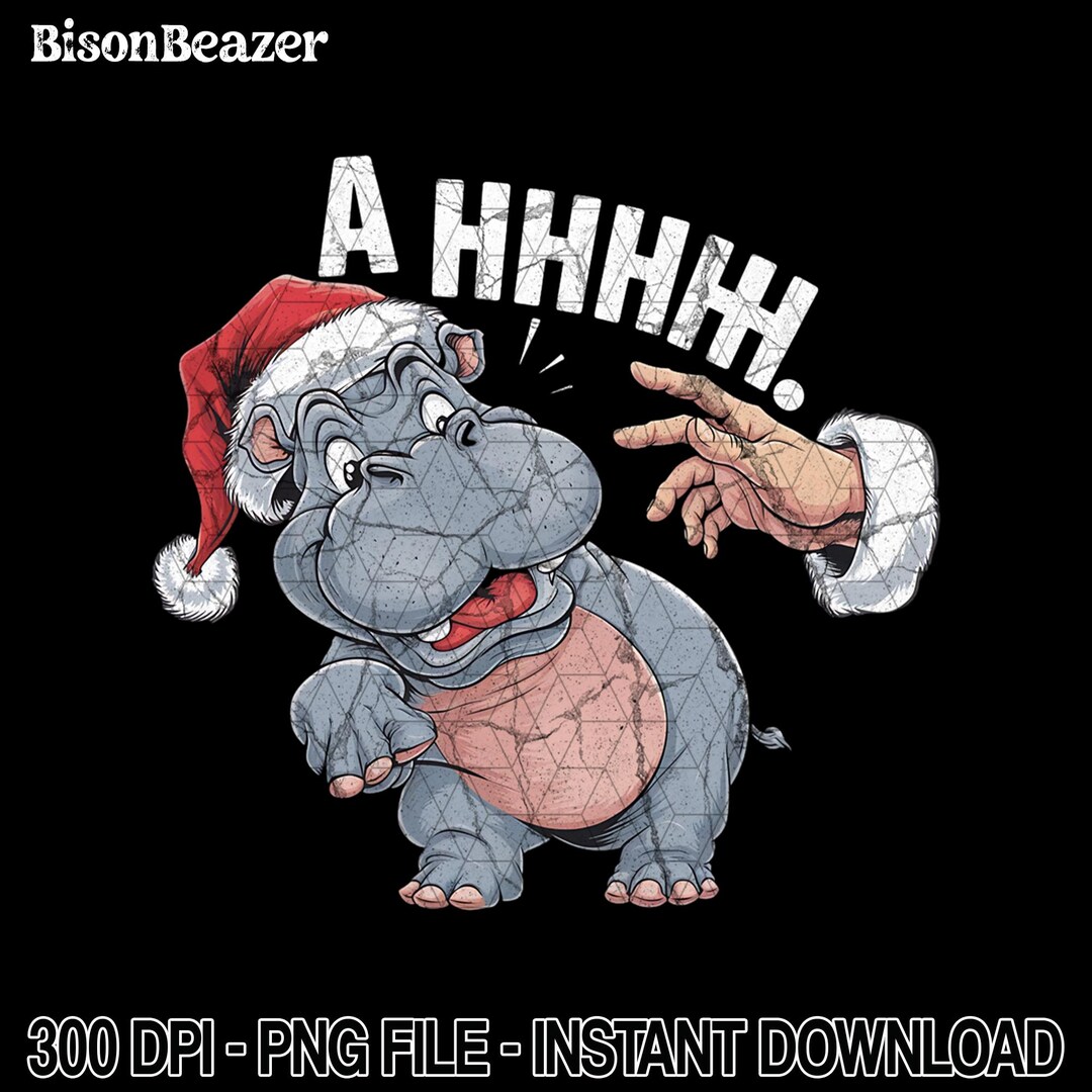 Moo Deng Santa Claus Christmas Png, Funny Moo Deng Png, Baby Pygmy ...