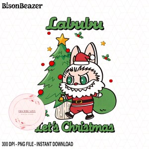 Labubu Christmas Tree Png, Let's Christmas, Merry Christmas Png, Labubu ...