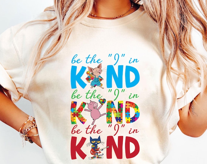 Book Characters Be the I in Kind Shirt, Choose Kindness Shirt, Feminist ...