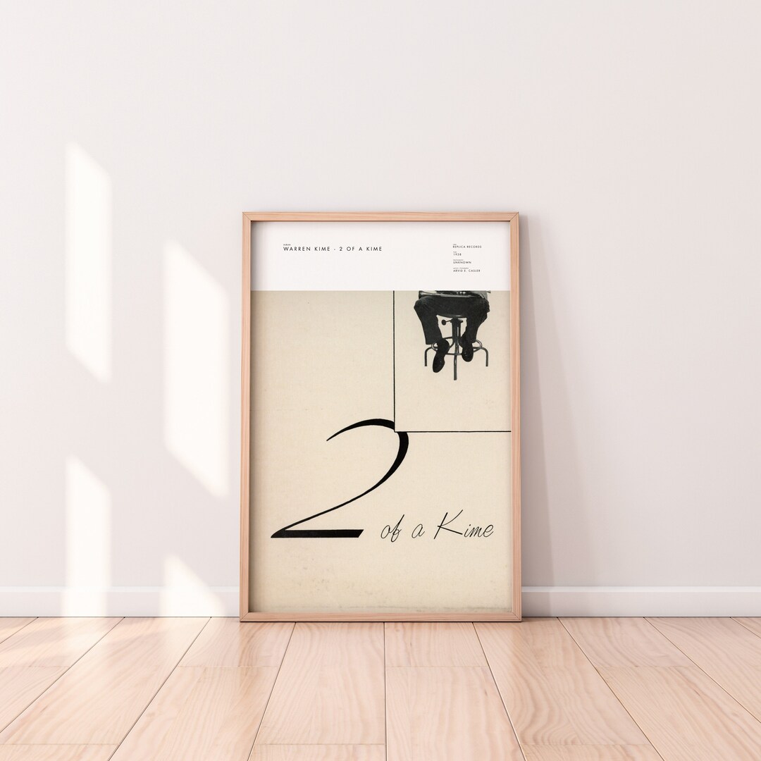 2 of a Kime - Typographic Print | Warren Kime | 1950's | Vintage Mid ...