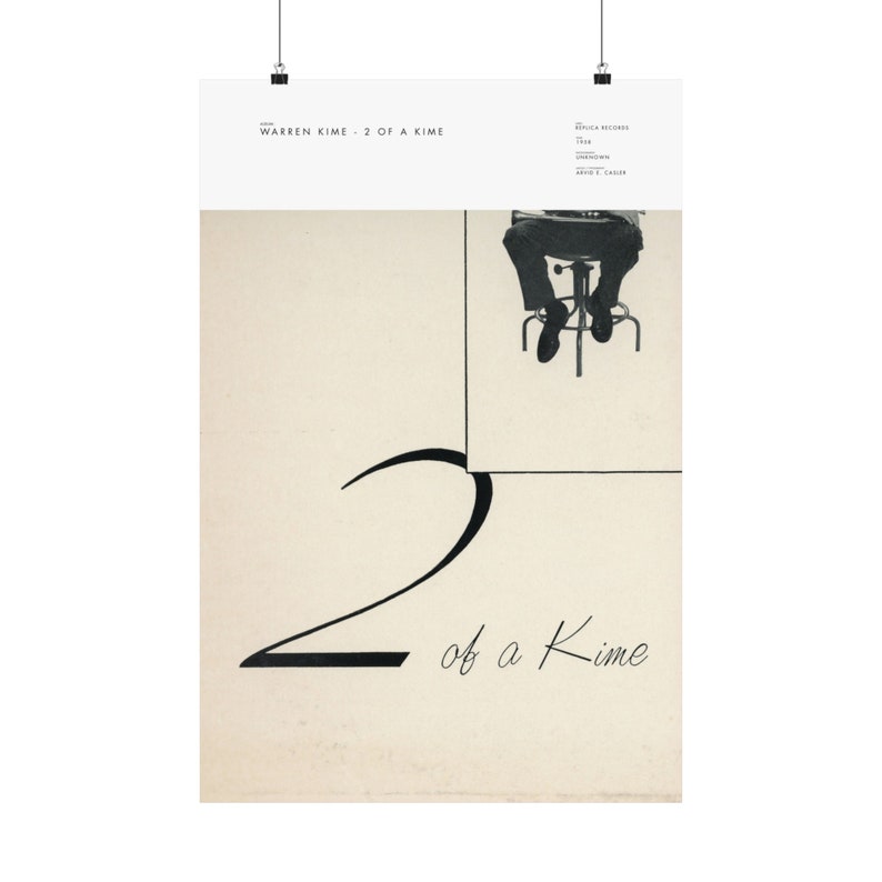 2 of a Kime - Typographic Print | Warren Kime | 1950's | Vintage Mid ...