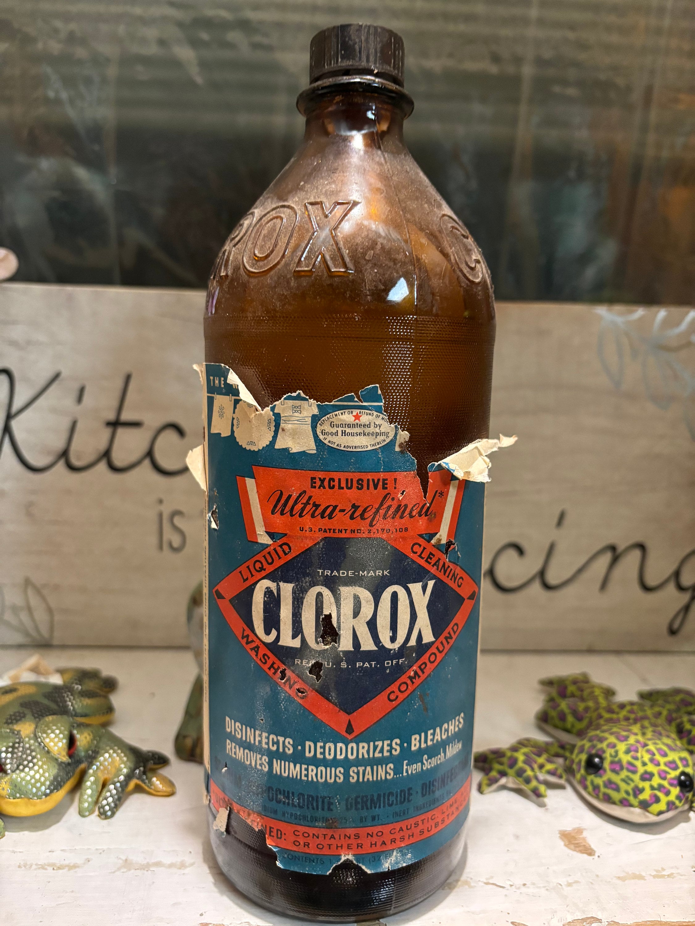 1940s Clorox Bleach Bottle W/ Bleach - Etsy