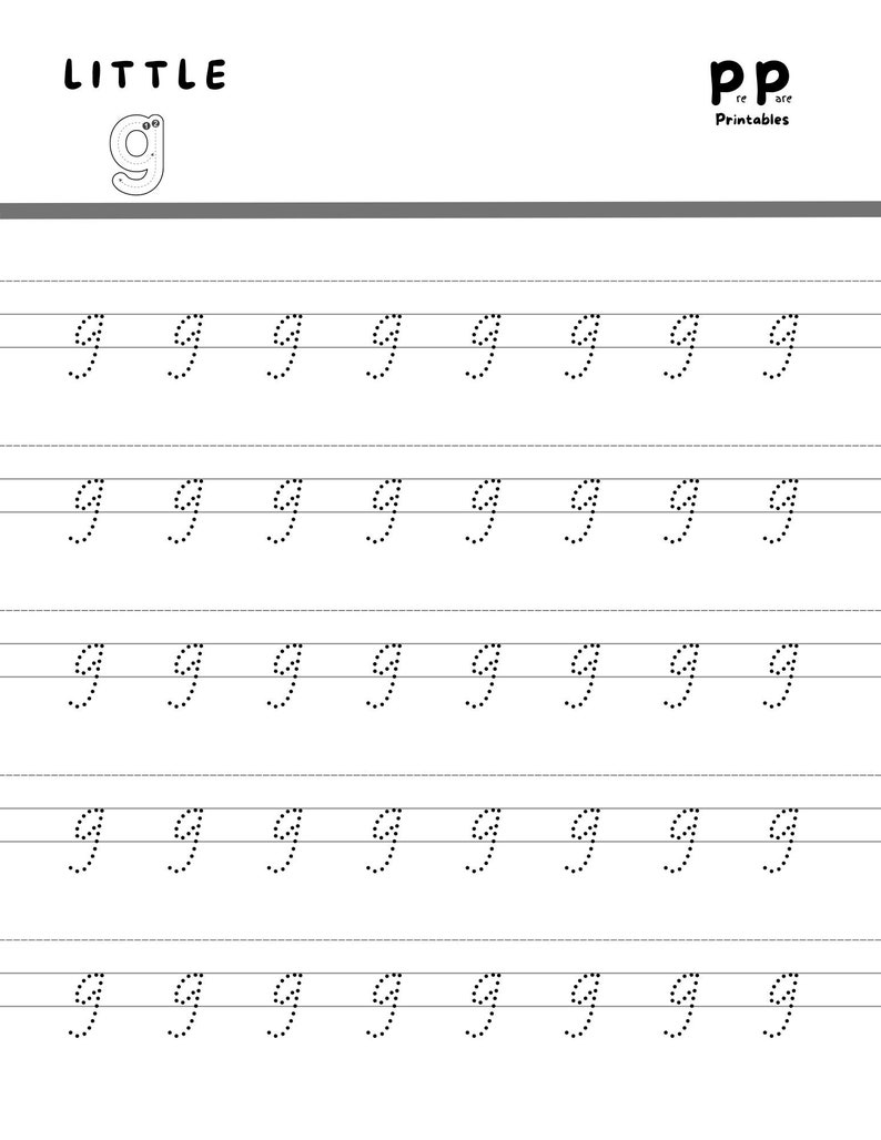 A-Z Lowercase Letter Sheets for Tracing - Etsy