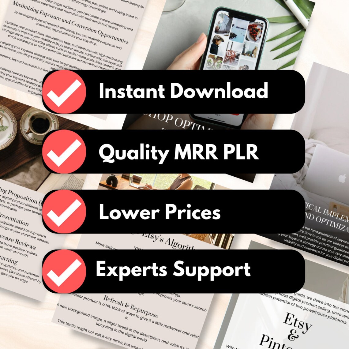 Passive Income Etsy and Pinterest 2024 - Master Resell Rights MRR PLR ...