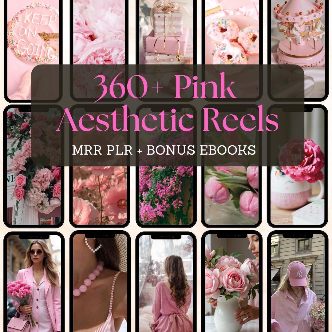 Pink Faceless Reels Aesthetic Instagram Stories & Posts - MRR PLR ...