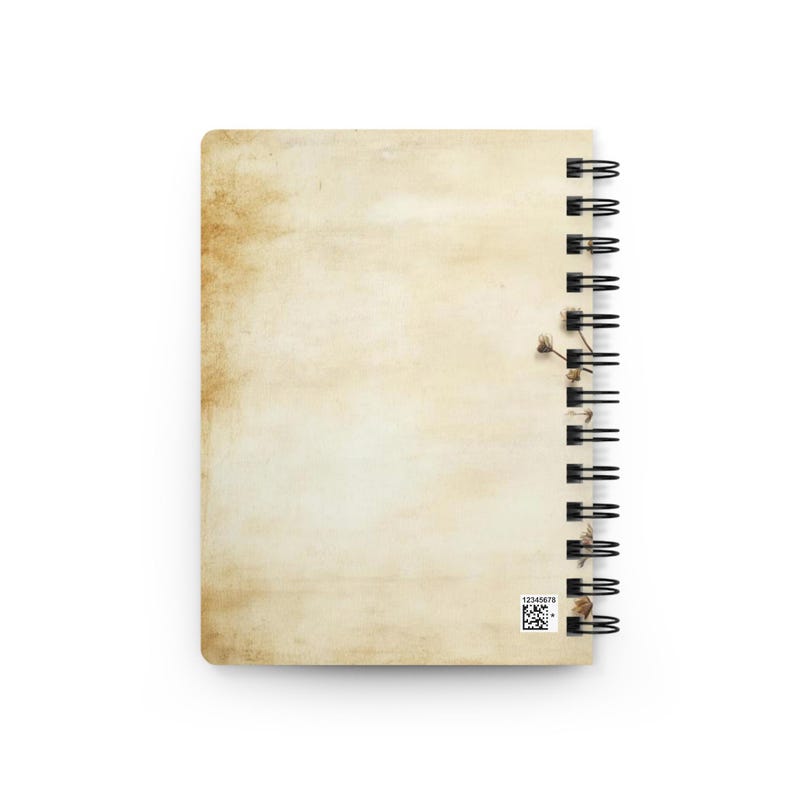 Pressed Flowers Spiral Bound Journal 01 - Ruled Line, Floral Notebook ...