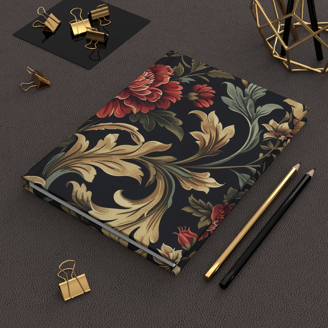 Cute Watercolor Flower Hardcover Notebook - Ruled Line, Spring Summer ...
